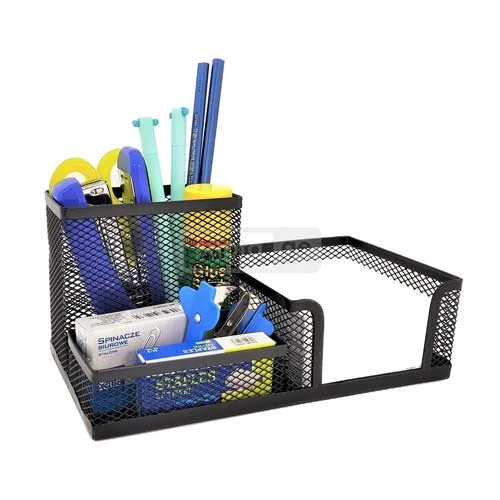 Office Desk Inventory | Metal Holder With 3 Sections, For Note Papers ...